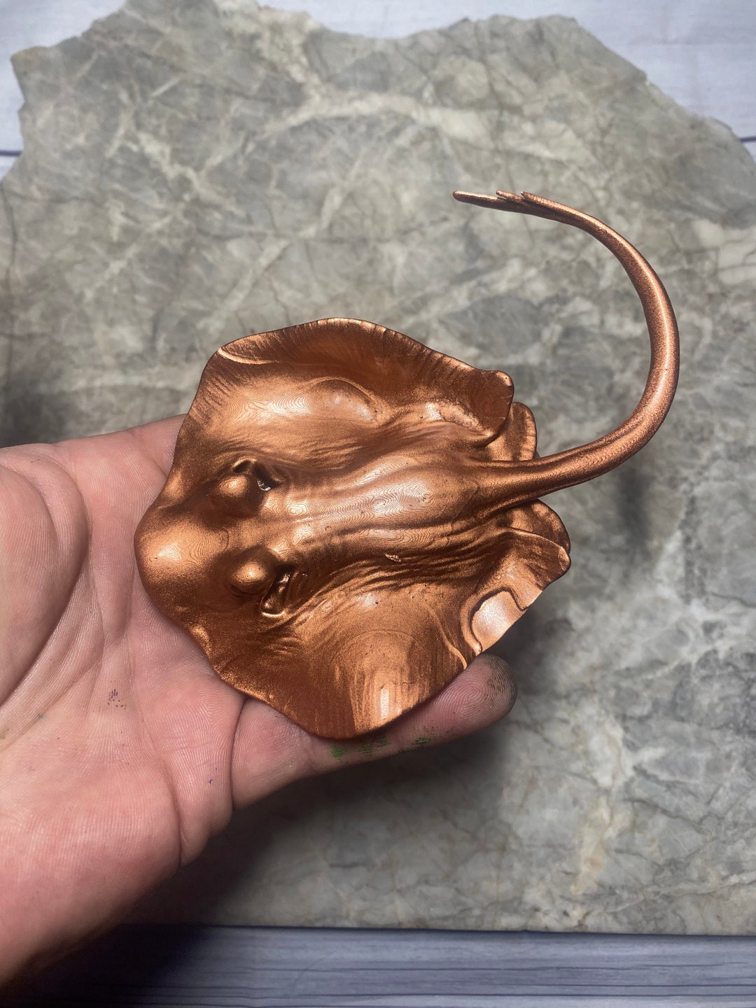 Magical Sting Ray of the Deep Ocean - Resin Sculpture - 5" - Etsy