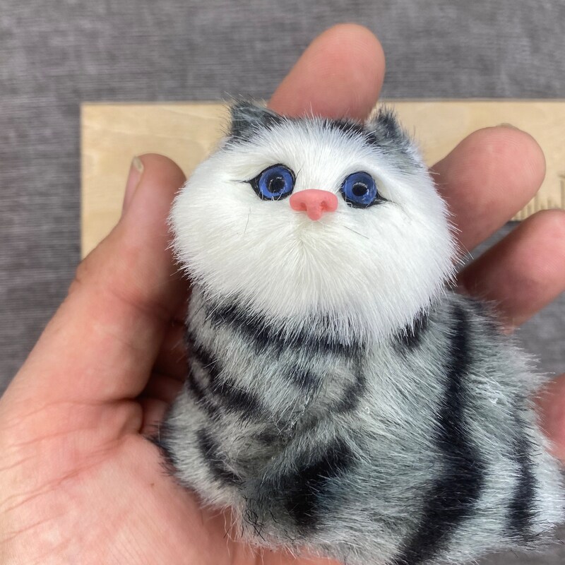 Simulation Cat Plush - Etsy