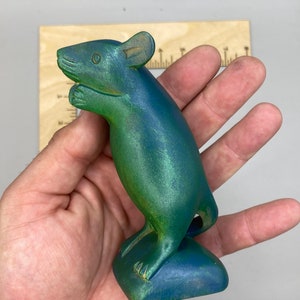 Rat / Mouse Painted Wood Carving From Bali, Indonesia 4 - Etsy