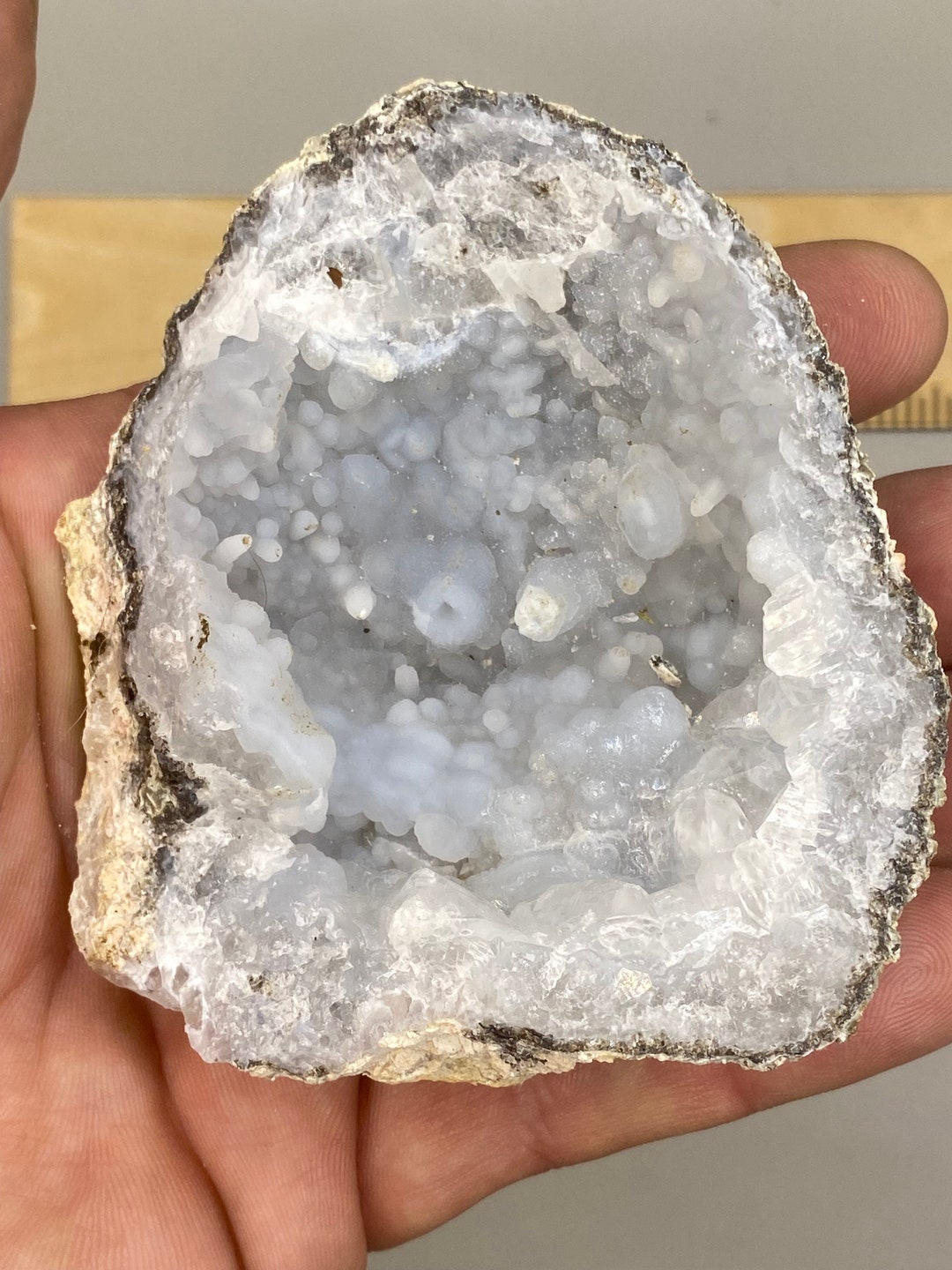 Geode With Very Unusual Quartz / Chalcedony GORGEOUS DRUZE - Etsy