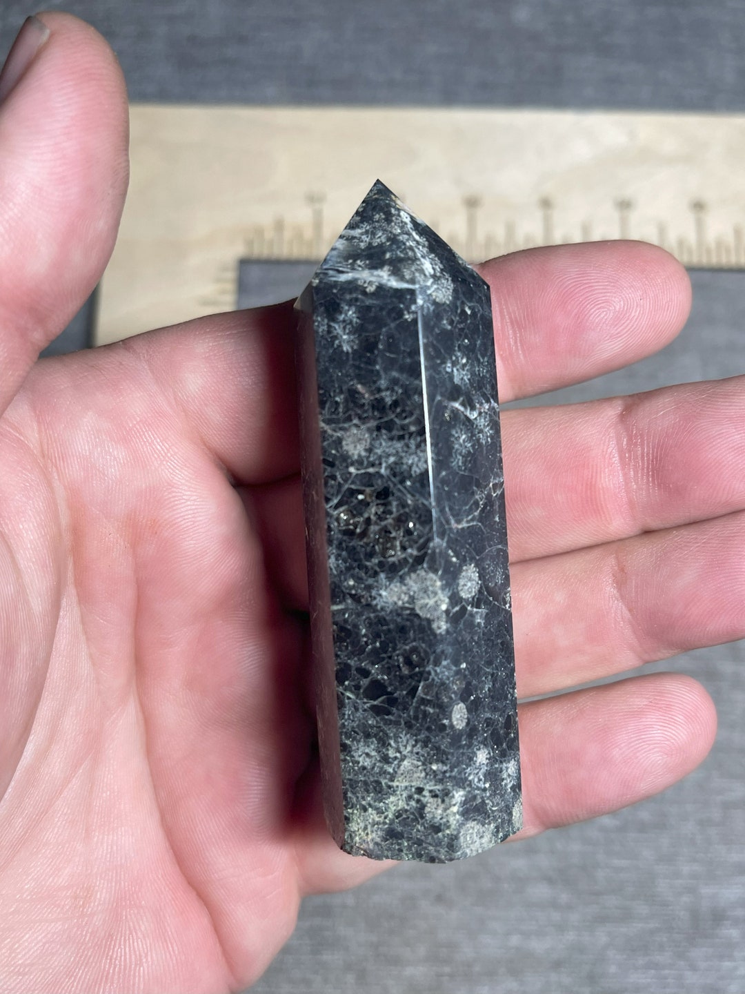 All Natural Firework Obsidian Tower - Happy 4th of July! Very Cool! - Etsy