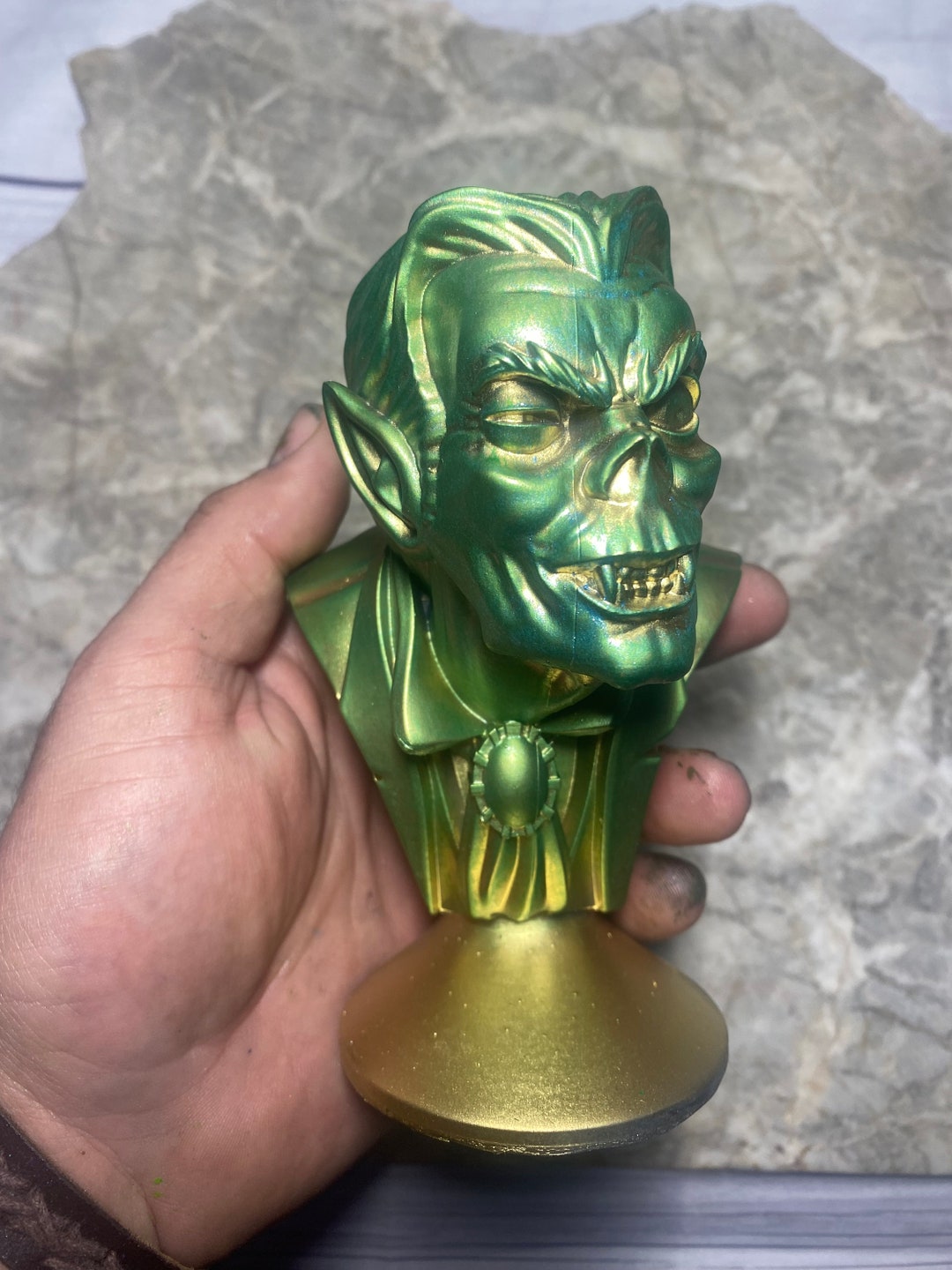 Vampire Bust - Resin Sculpture - 6" - Etsy