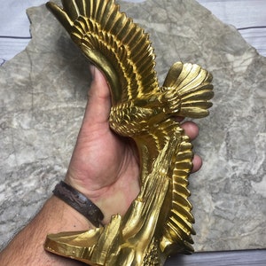 Metallic Signature Series Eagle Flying Sculpture 9.25 - Etsy