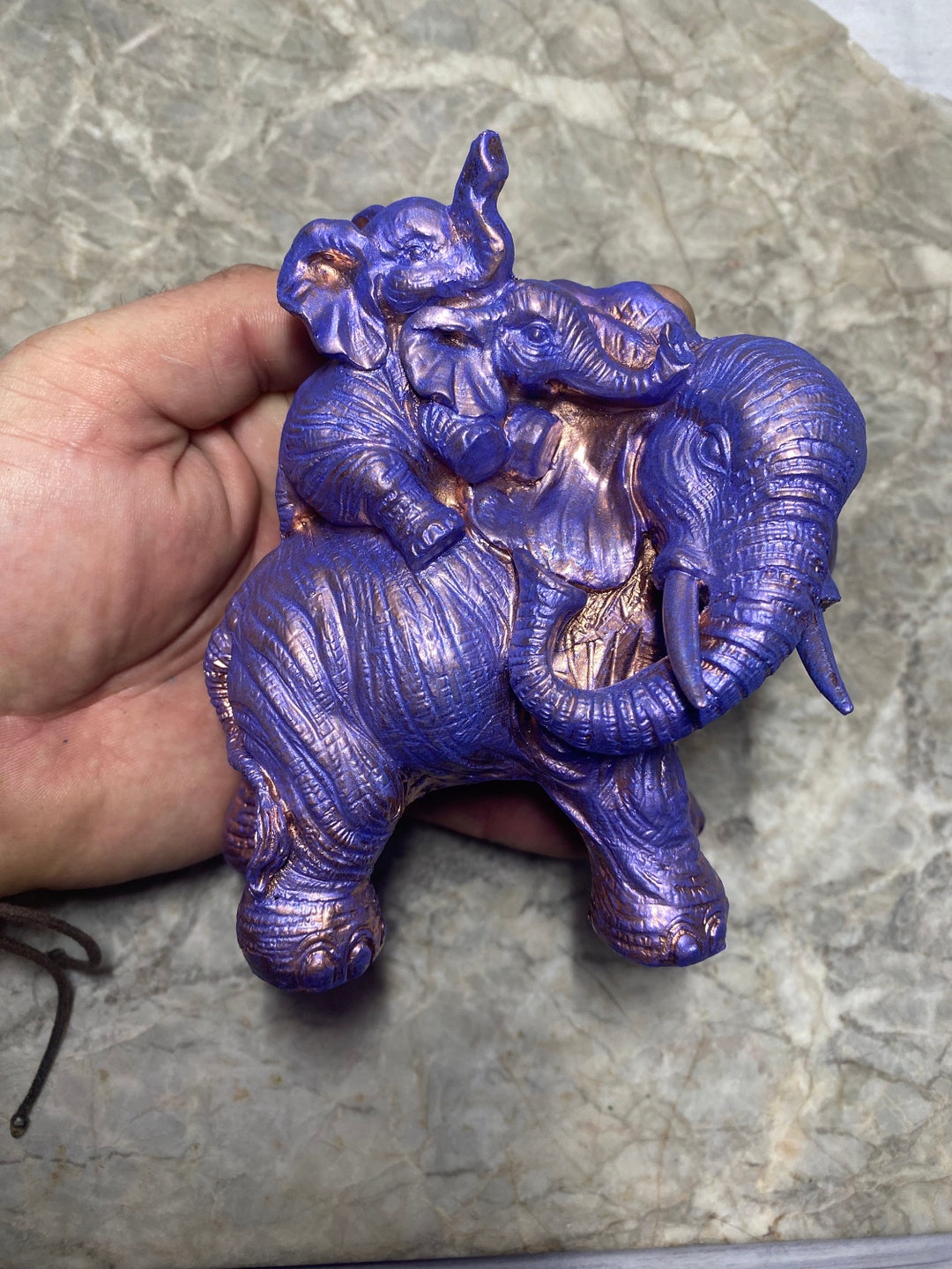 Metallic Signature Series Elephants Sculpture 5 - Etsy