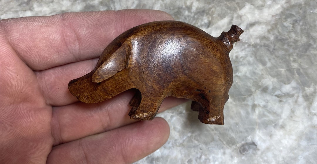 Ironwood Pig Wood Carving Hand-carved by Arizona Artist 3 - Etsy