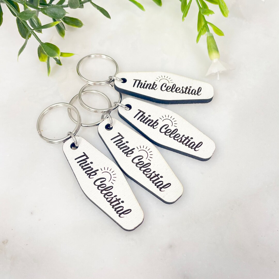 Think Celestial Keychains 4 PACK - Etsy