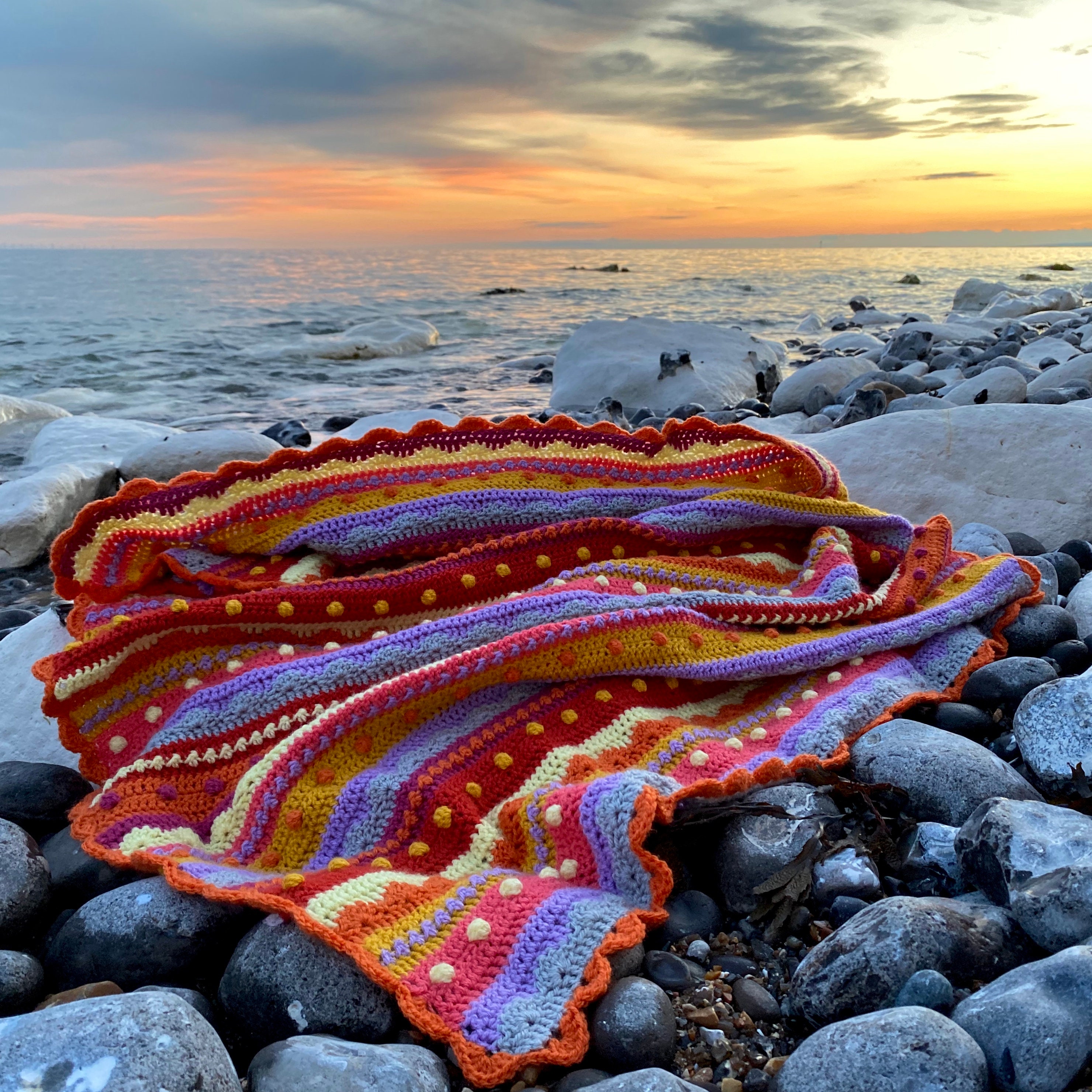 Late Summer Sunsets Blanket - Etsy
