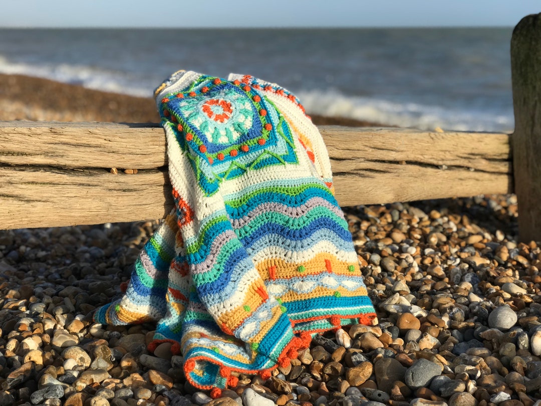 Beachcombing Blanket Crochet Pattern (PDF) - Etsy