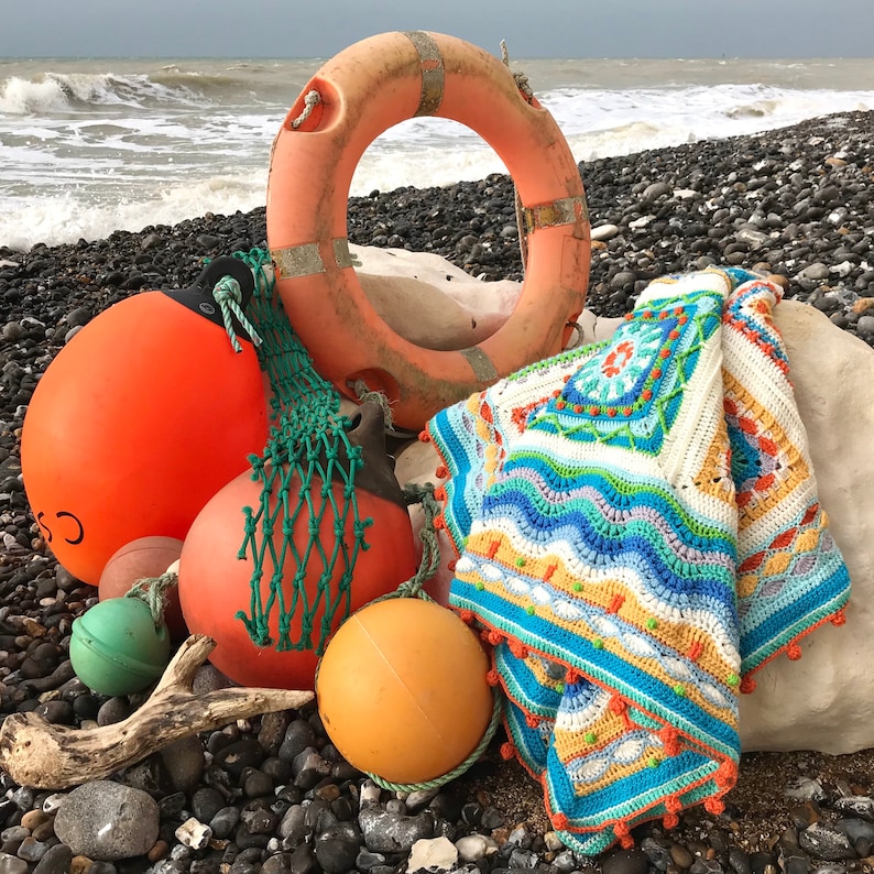 Beachcombing Blanket Crochet Pattern (PDF) - Etsy