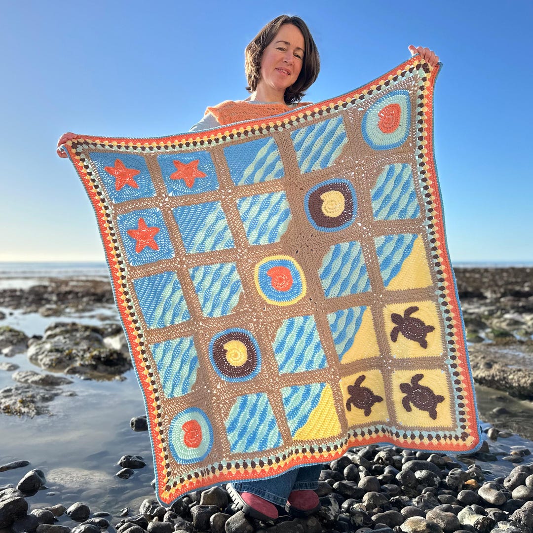 Coastal Calm Blanket Written Pattern - Etsy