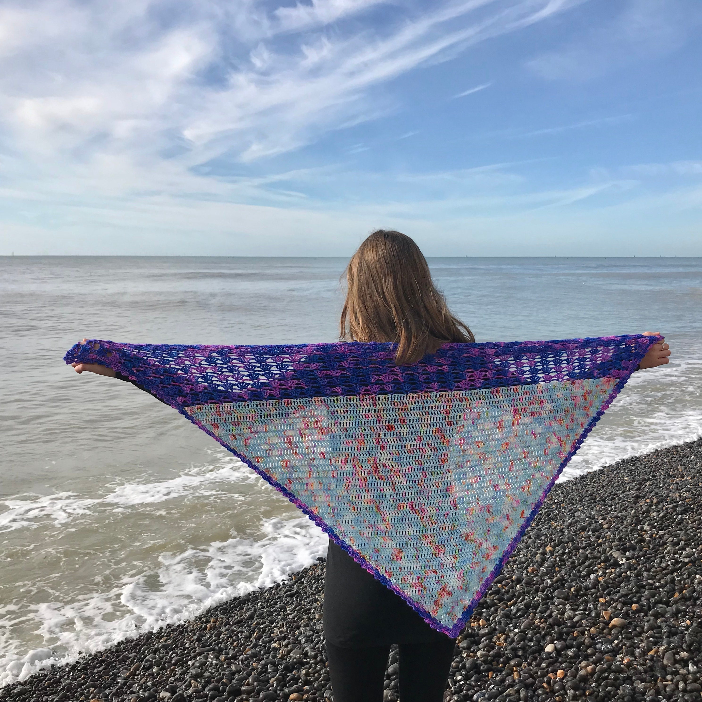 Coastal Tracks Shawl - Etsy UK