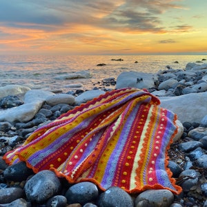 Late Summer Sunsets Blanket - Etsy