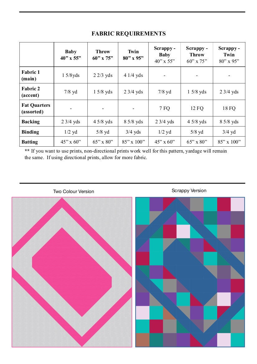 Centred Quilt Pattern PDF Download Original Modern Quilting - Etsy