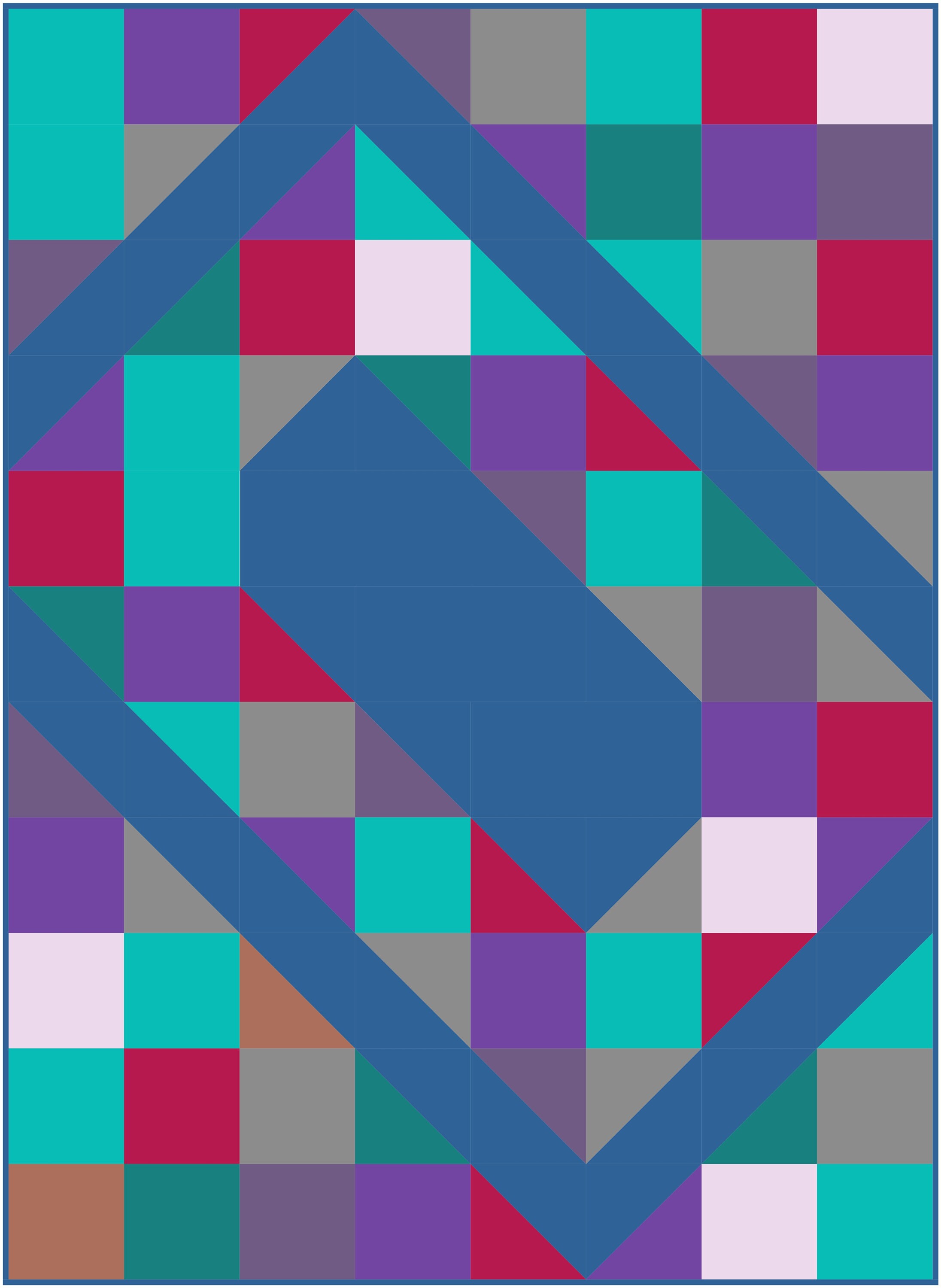 Centred Quilt Pattern PDF Download Original Modern Quilting - Etsy