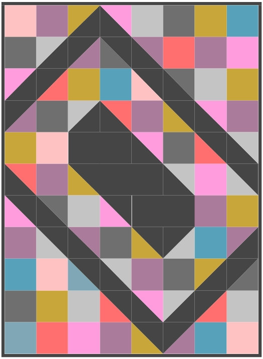 Centred Quilt Pattern PDF Download Original Modern Quilting - Etsy