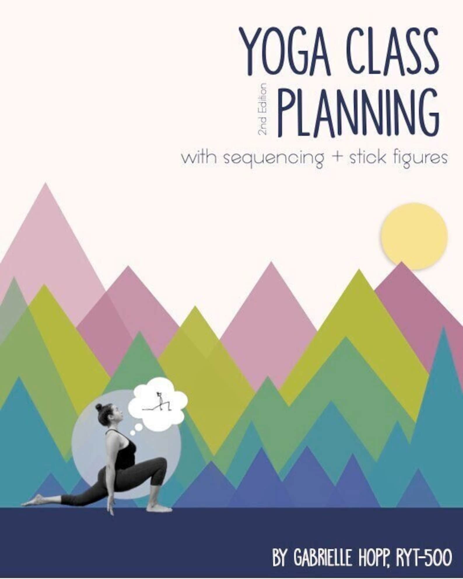 Yoga Class Planning With Sequencing and Stick Figures Workbook Digital ...