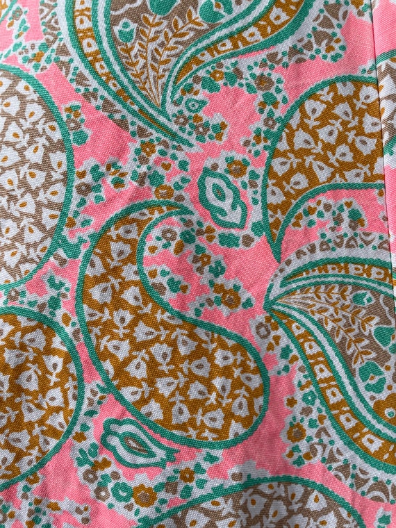 SMALL / MEDIUM 1960s psychedelic paisley mini dress /… - Gem