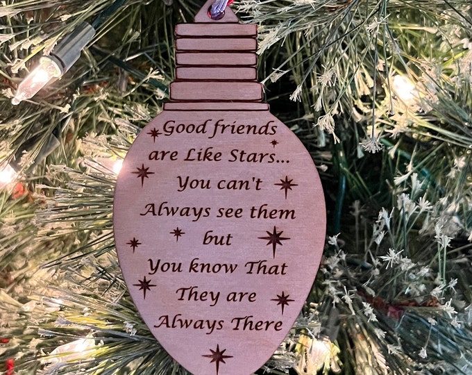 Lightbulb Ornament/friend - Etsy