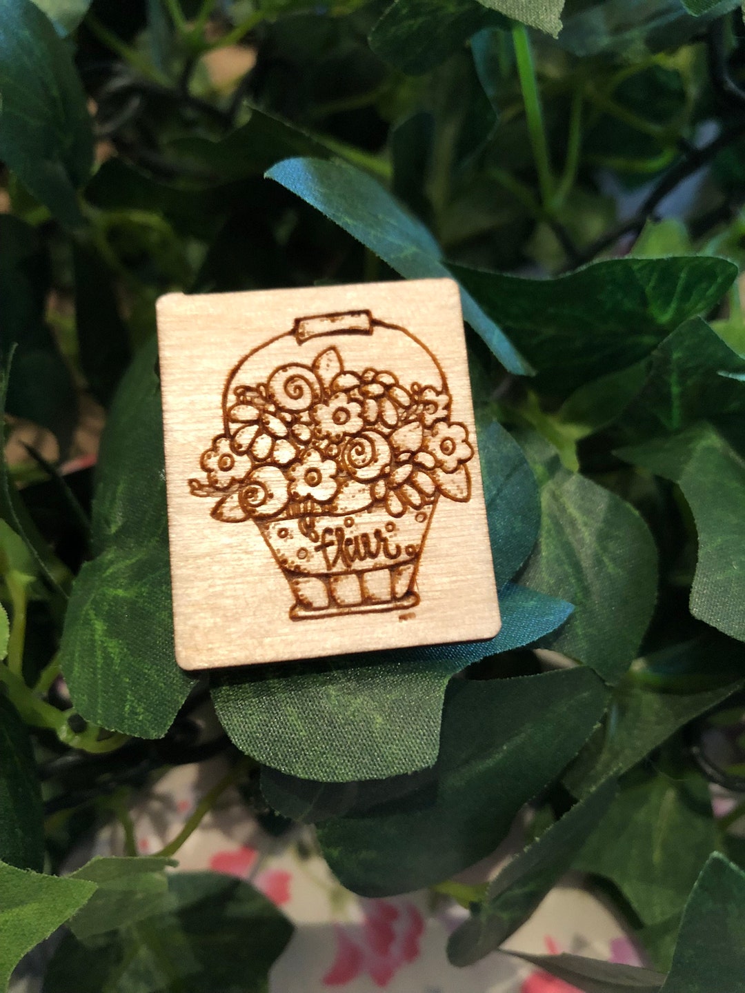 Spring Flower Bucket Needle Minder - Etsy