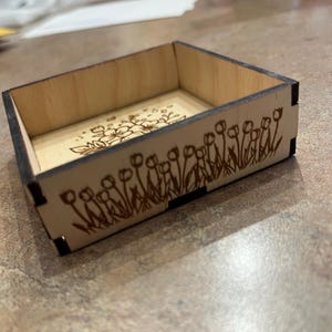 Engraved Wooden Ruler Box - Etsy
