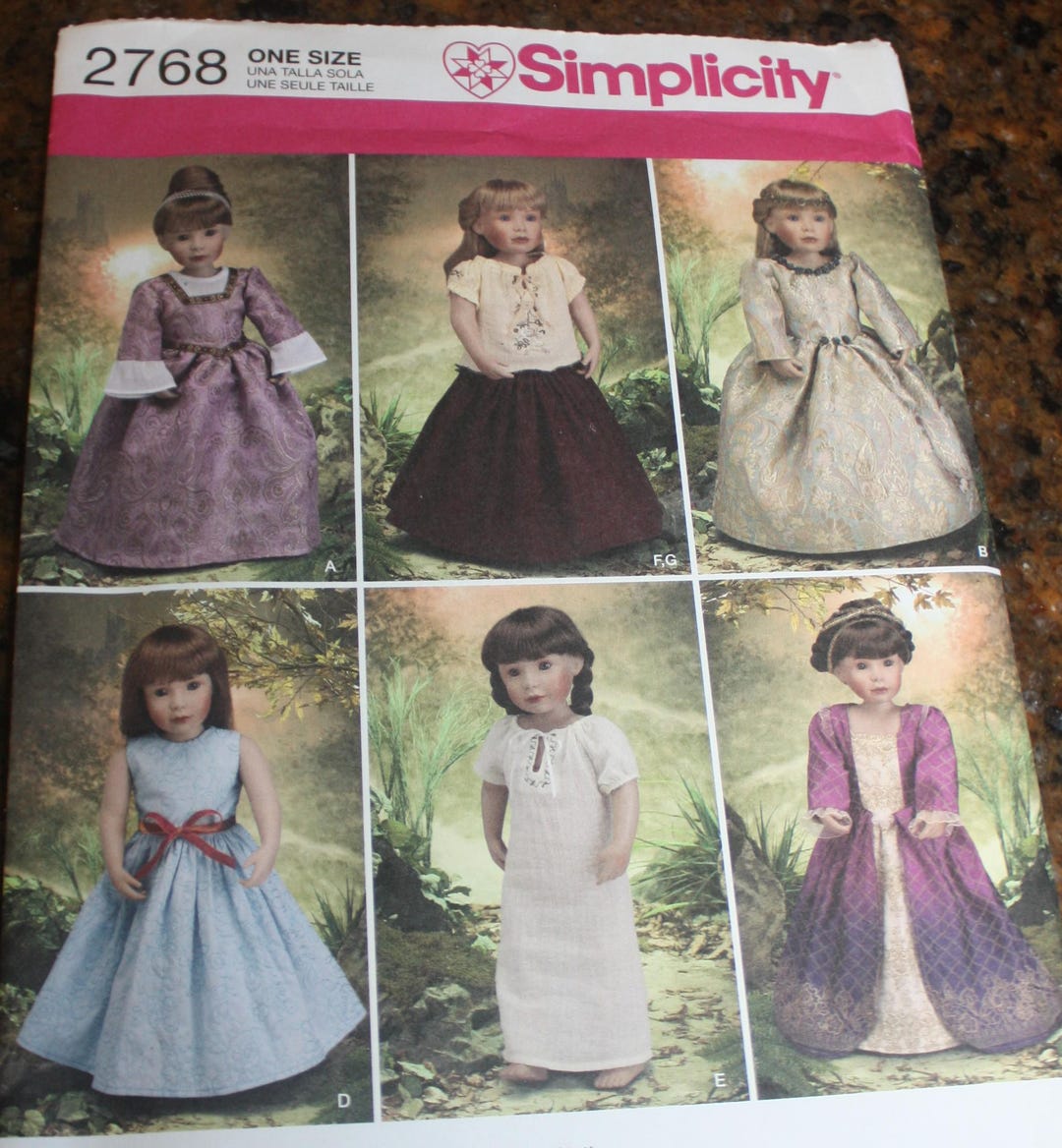 Simplicity 2768 Carpatina Dolls Sewing Pattern - Etsy