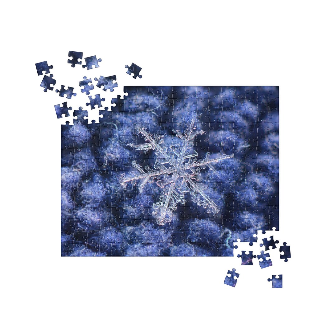 Snowflake Jigsaw Puzzle 250 Pieces - Etsy