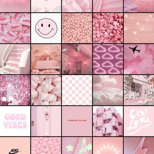 50 Piece Light Pink Wall Picture Collage Kit - Etsy
