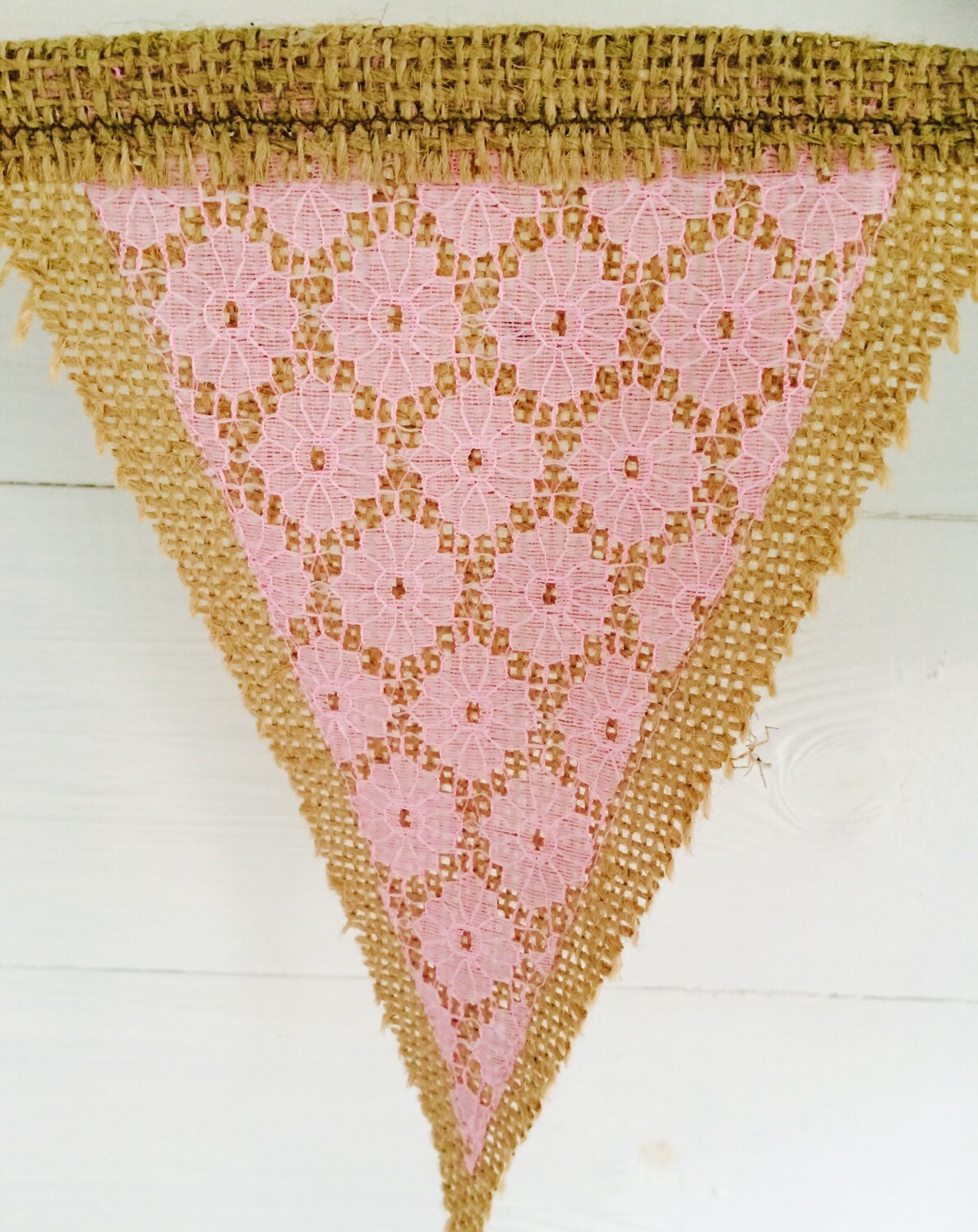 Floral Hessian Village Fair Bunting - Etsy UK