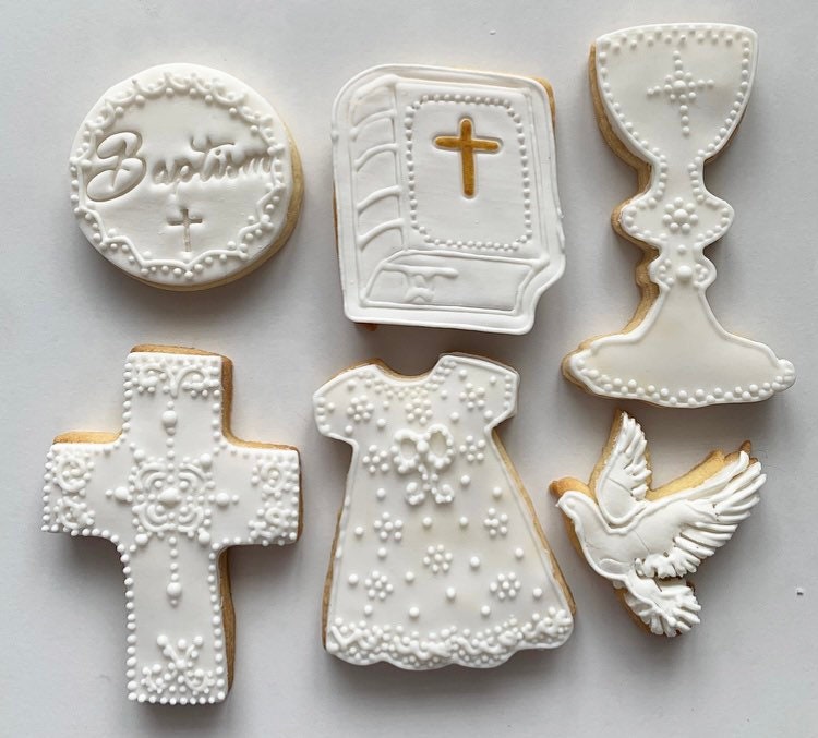 Christening / Baptism / Communion Iced Biscuits - Etsy UK