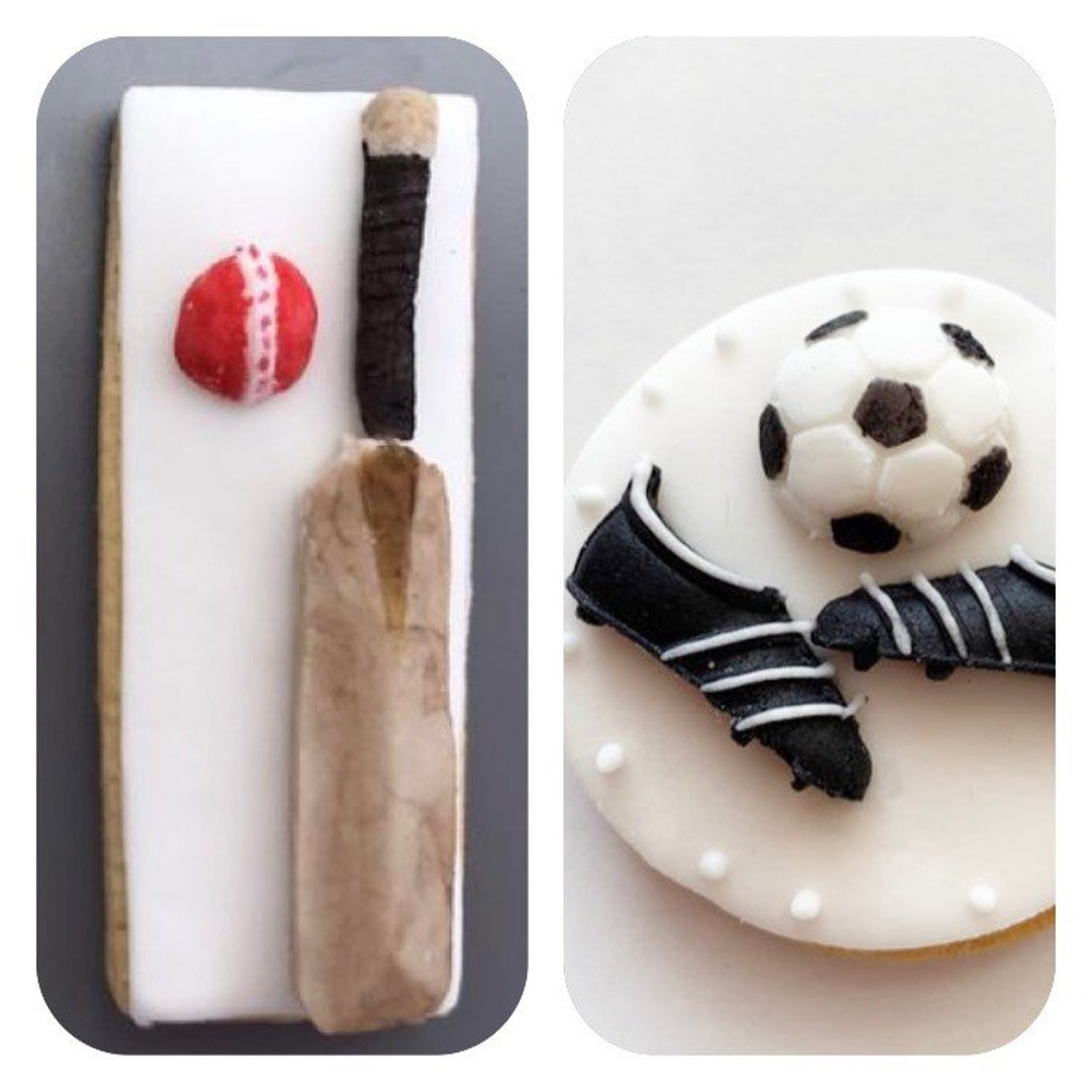 Sports Cricket Football Golf Iced Biscuits - Etsy Ireland