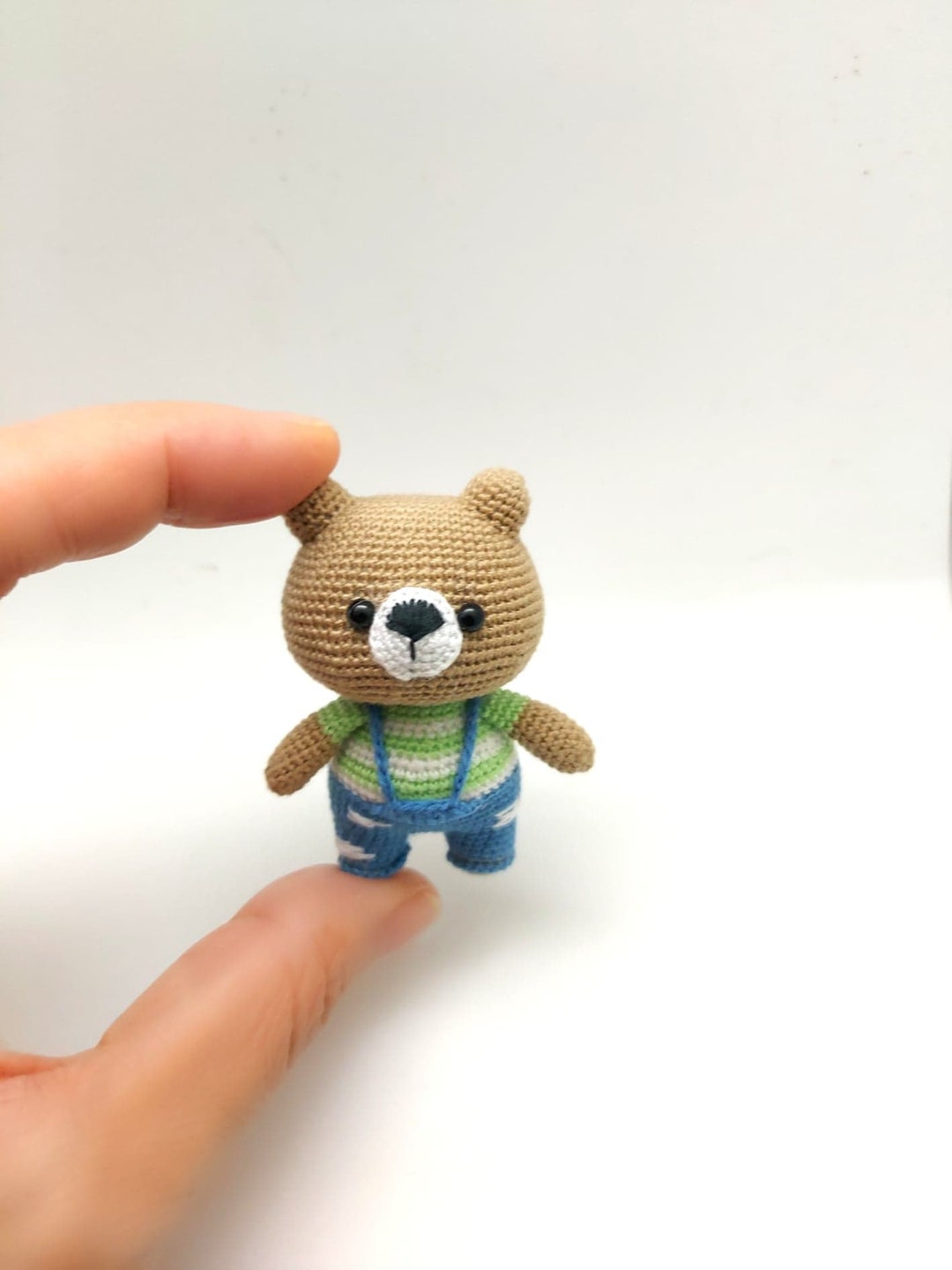 Miniature Bear, Mini Bear, Tiny Doll, Miniature Doll, Pocket Pal. - Etsy