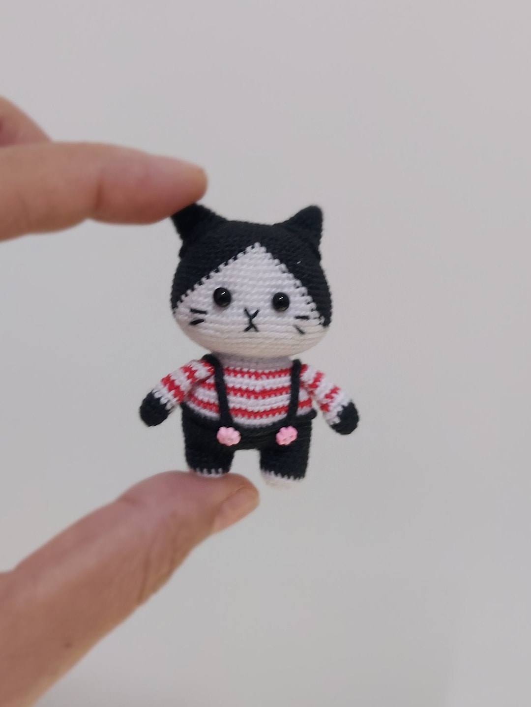 Mini Crochet Cat Tiny Cat Tiny Doll Miniature Doll Pocket - Etsy