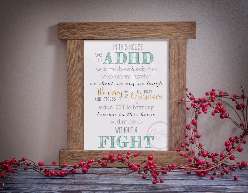ADHD Sign | Represent ADHD | Special Needs | Inspirational | Sign ...