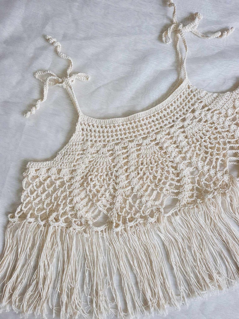 Macrame Top,handmade,comfy,casual.swimsuit Cover Up,boho,festival ...