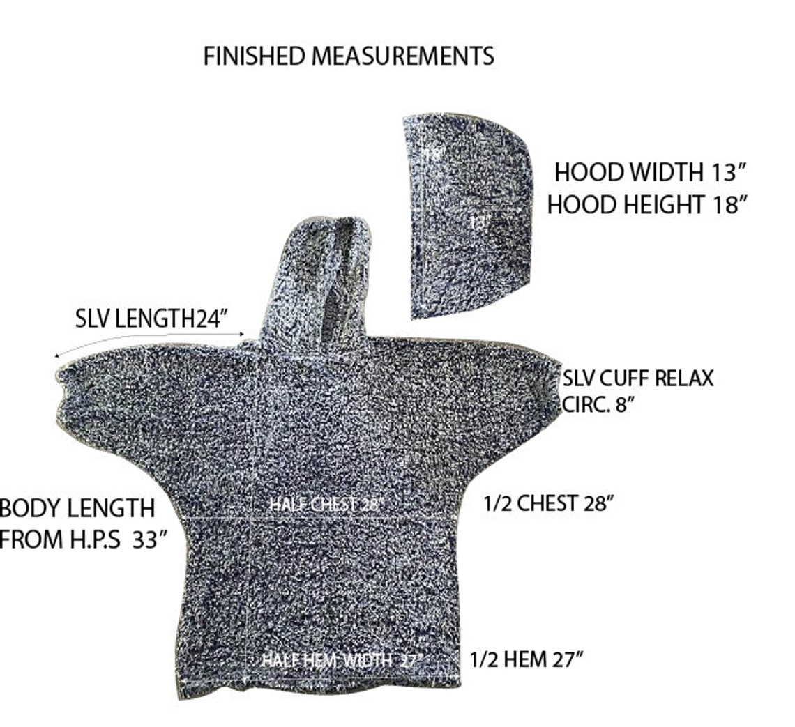 PDF Sewing Pattern for Blanket Hoodie Gown *one Size Fits Everyone ...