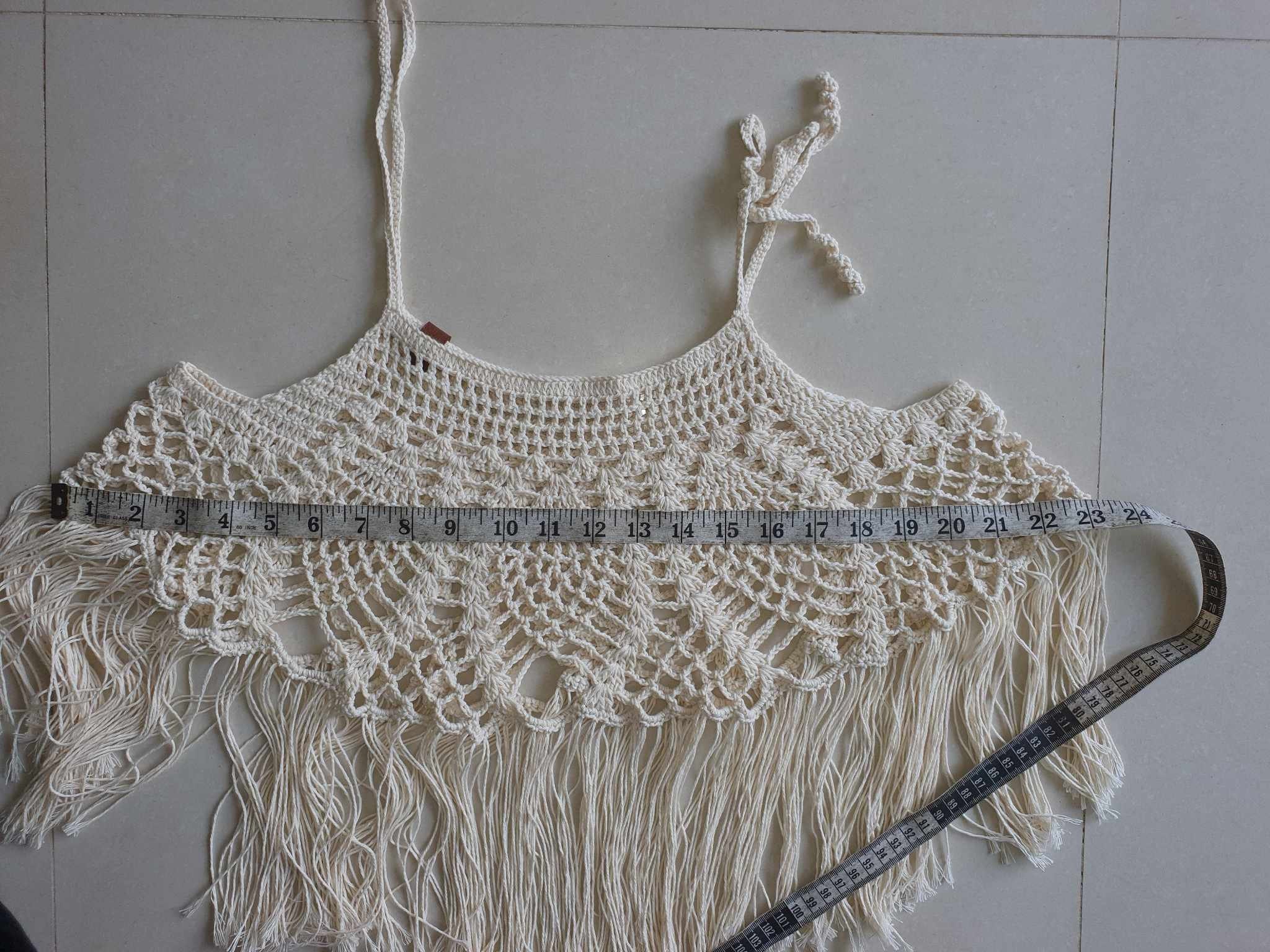 Macrame Top,handmade,comfy,casual.swimsuit Cover Up,boho,festival ...
