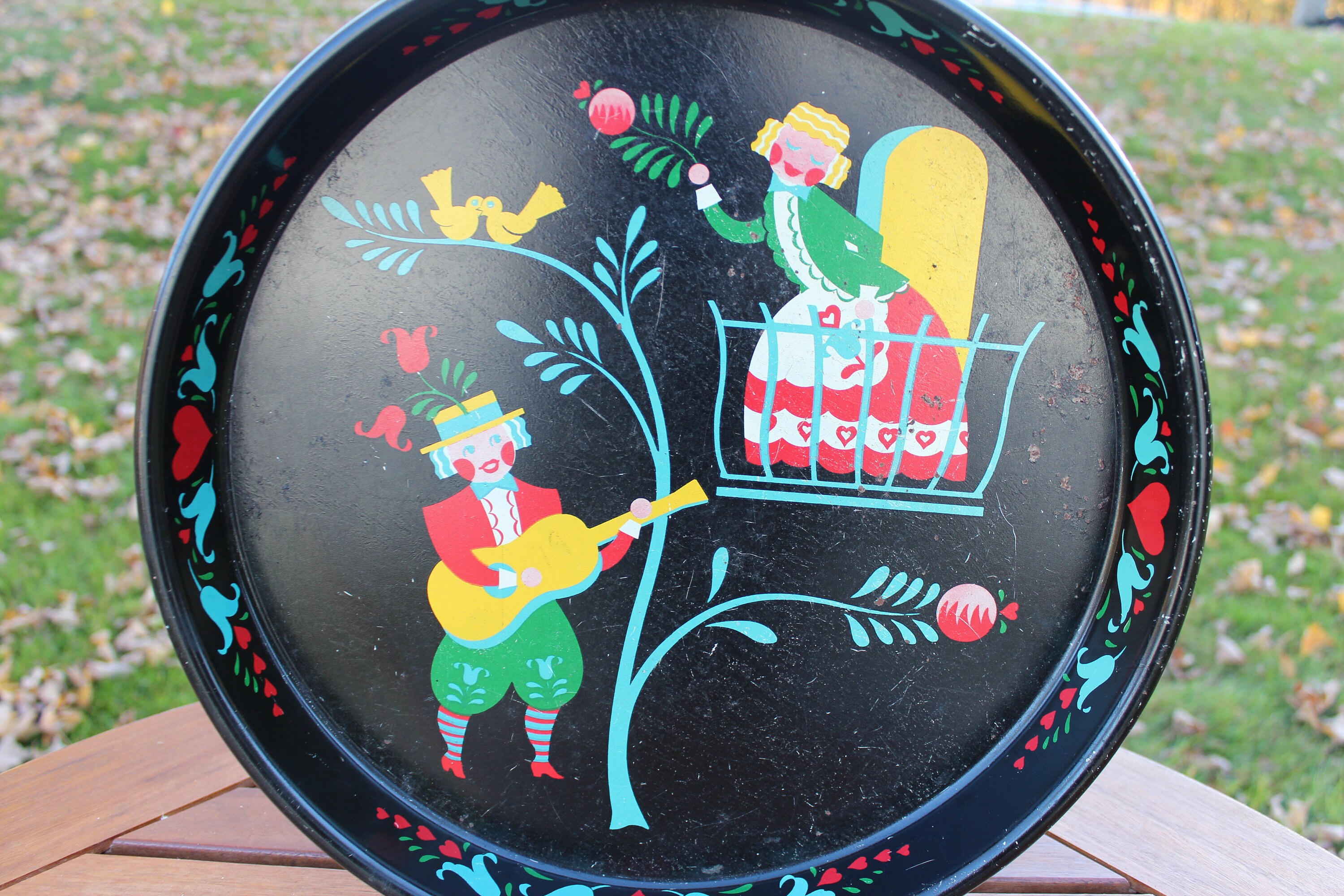 Dutch design serving tray Dutch children Dutch art Black | Etsy