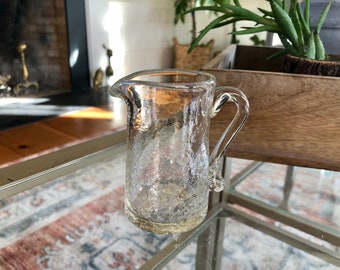 Small Glass Pitcher | Etsy