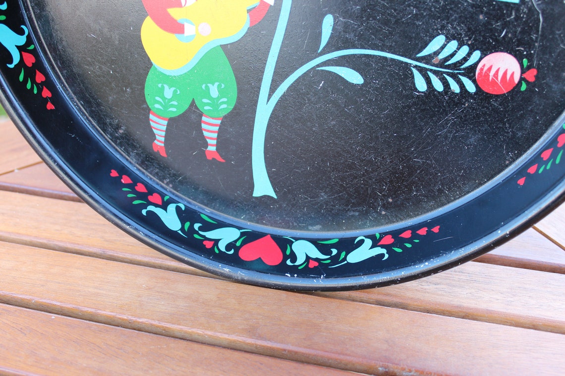 Dutch Design Serving Tray Dutch Children Dutch Art Black | Etsy