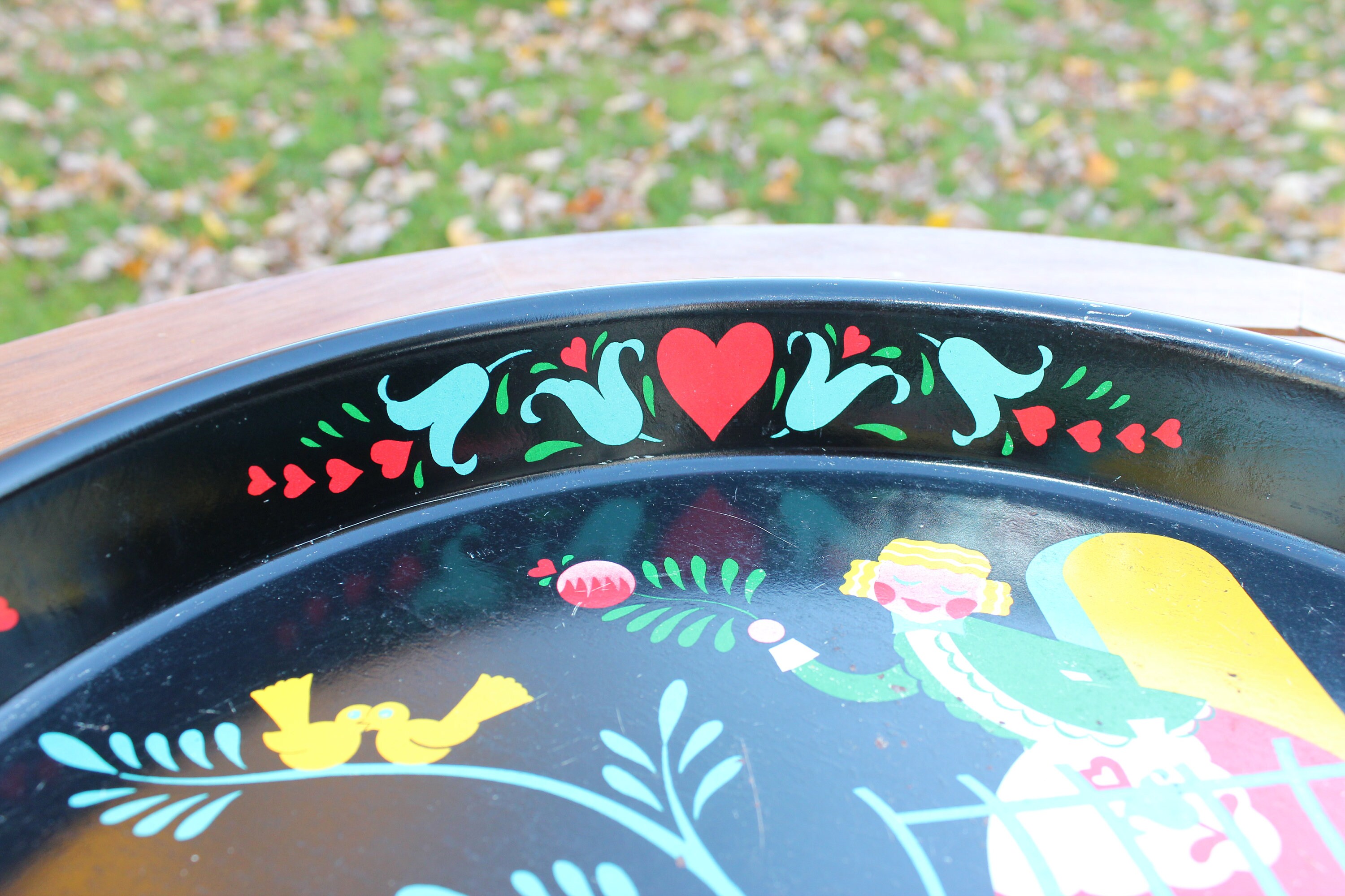 Dutch design serving tray Dutch children Dutch art Black | Etsy