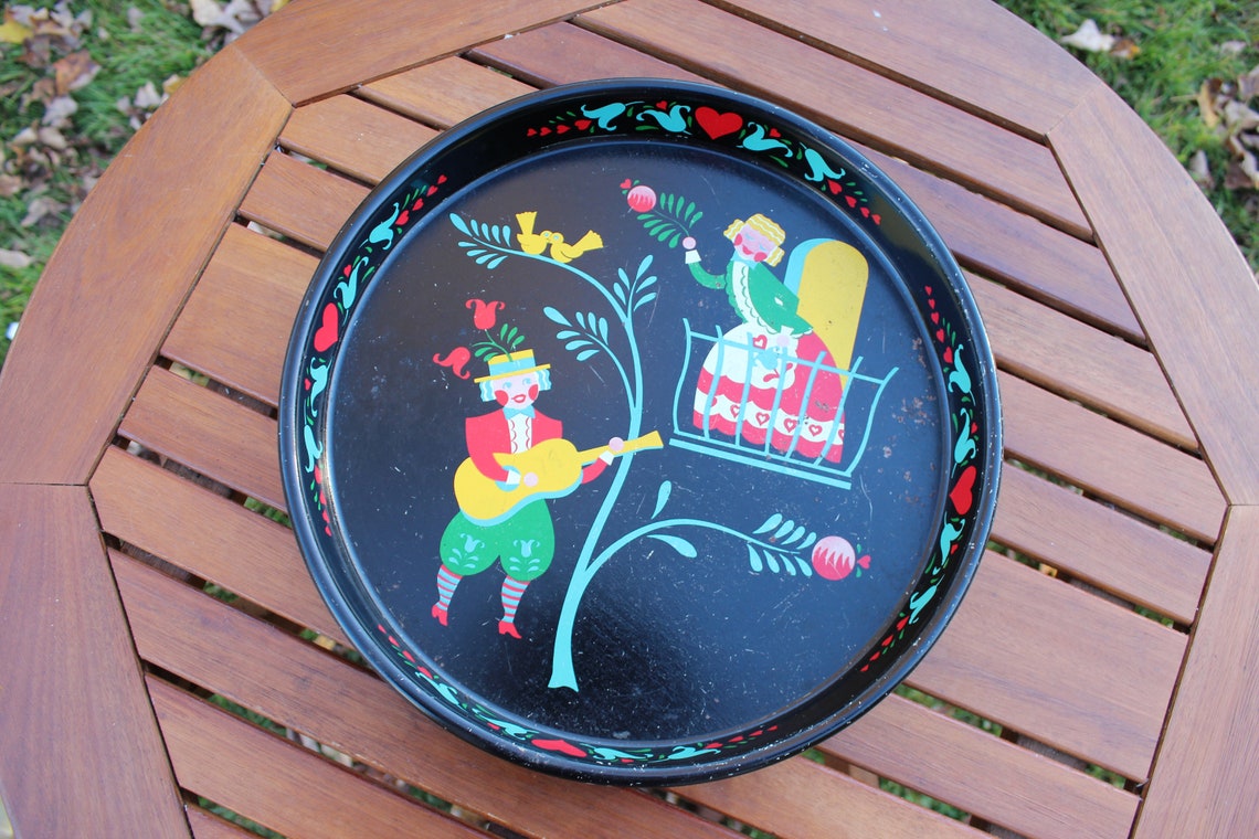 Dutch Design Serving Tray Dutch Children Dutch Art Black - Etsy