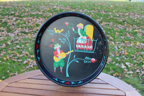 Dutch Design Serving Tray Dutch Children Dutch Art Black | Etsy