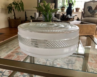 Large Vintage Glass Shade | Etsy