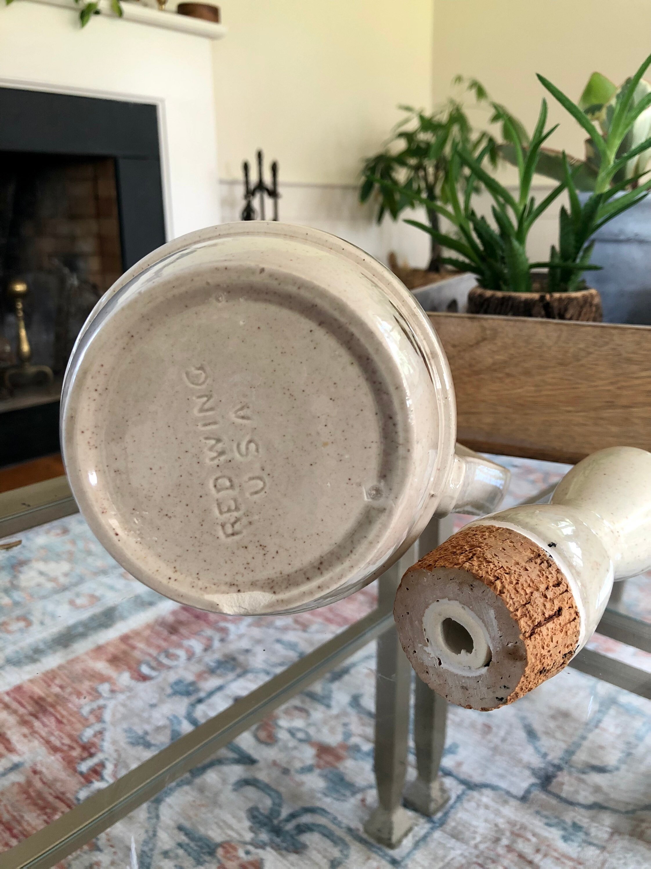 1950s Red Wing Pottery Bob White Quail Pitcher with Stopper | Etsy