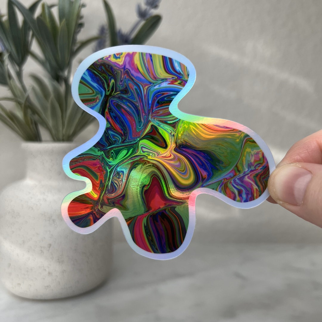 Chromatic Chaos Holographic Sticker - Etsy
