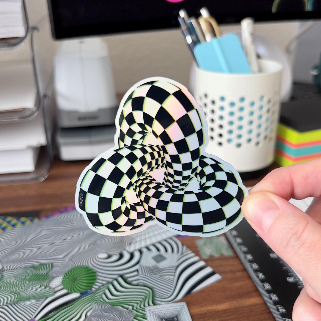 Infinite Loop Illusion Sticker - Etsy