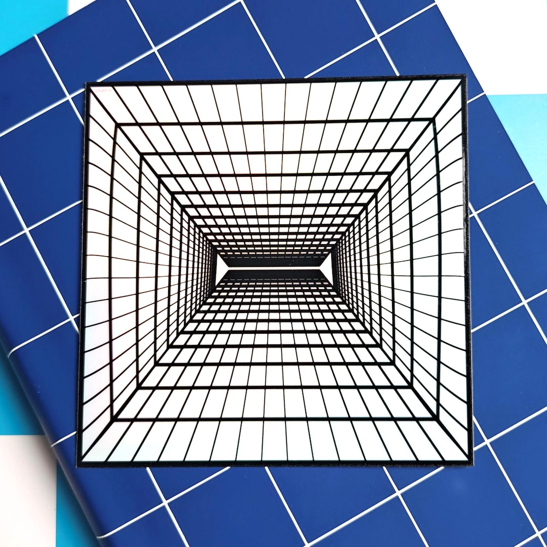 Infinite Void Illusion Sticker | Psychedelic Stickers - Etsy