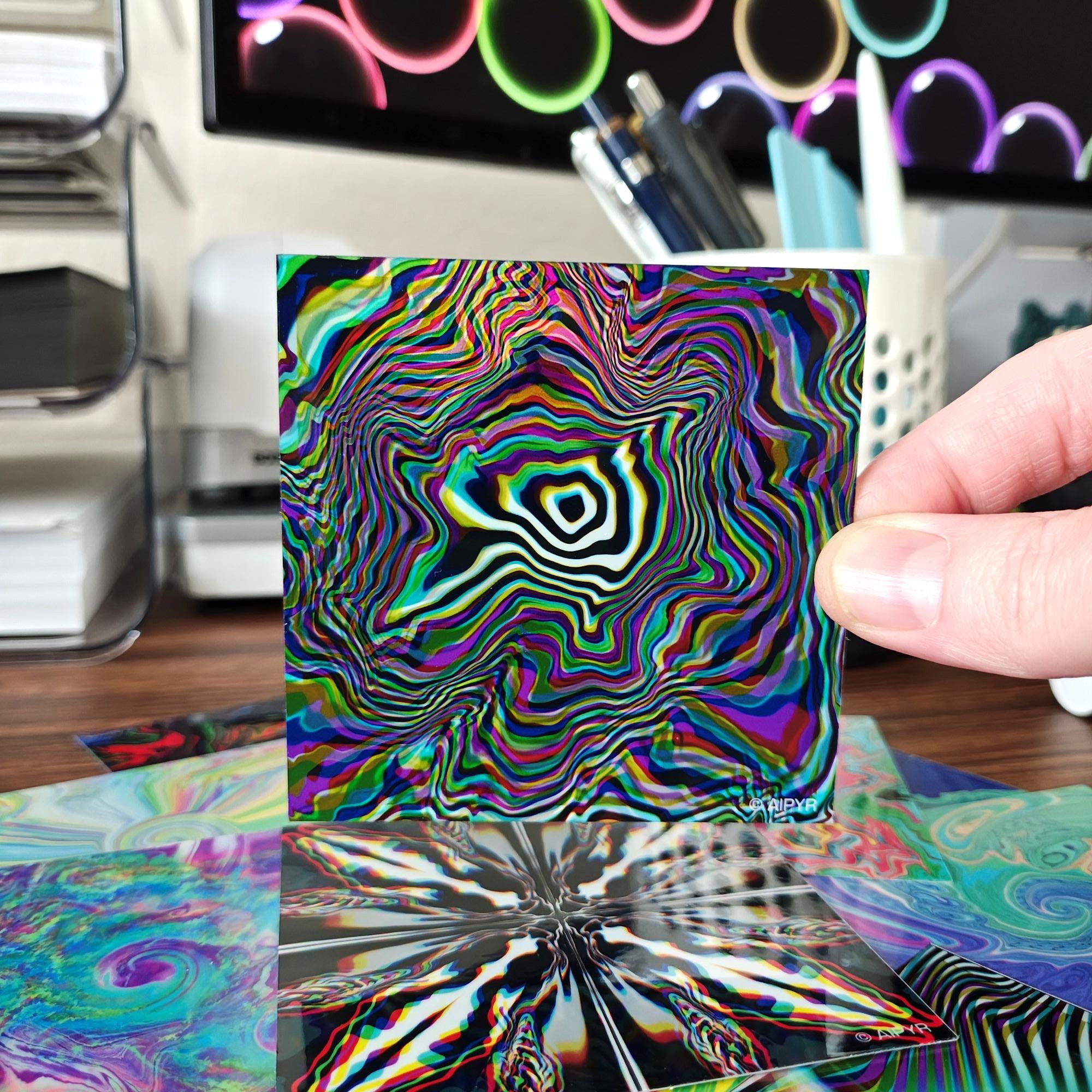 Trippin Out Psychedelic Sticker | Trippy Laptop Decal - Etsy