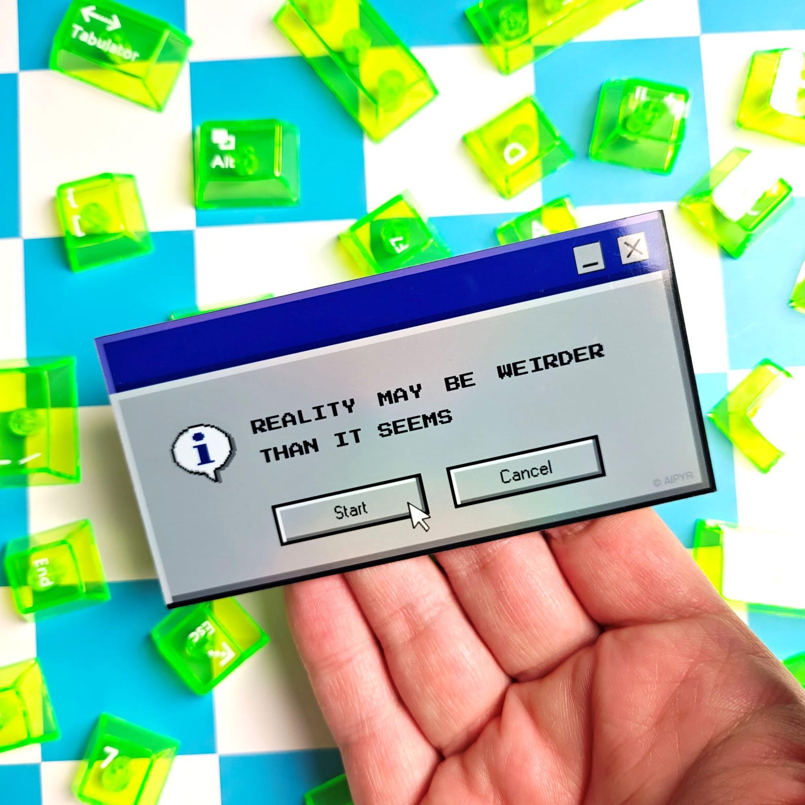 90s Reality Computer Pop up Sticker | Y2K Nostalgia, Webcore Stickers ...