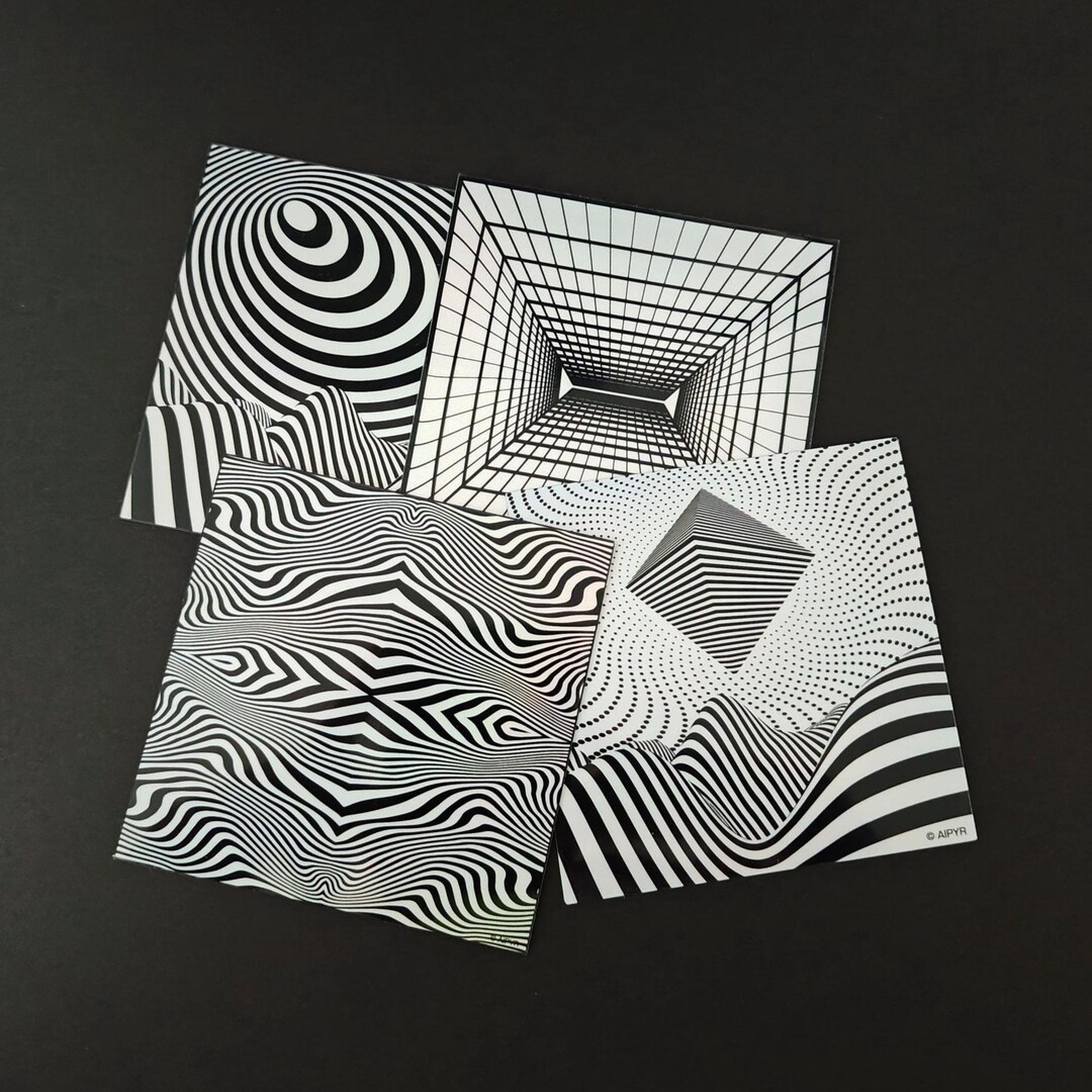 Optical Illusions Sticker Pack - Trippy Stickers - Acid Art - Stoner ...